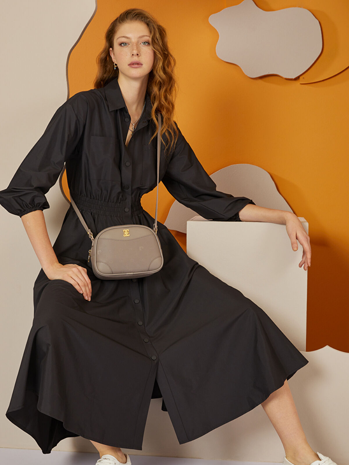 Pierre Cardin Desenli Kadın Çapraz Çanta