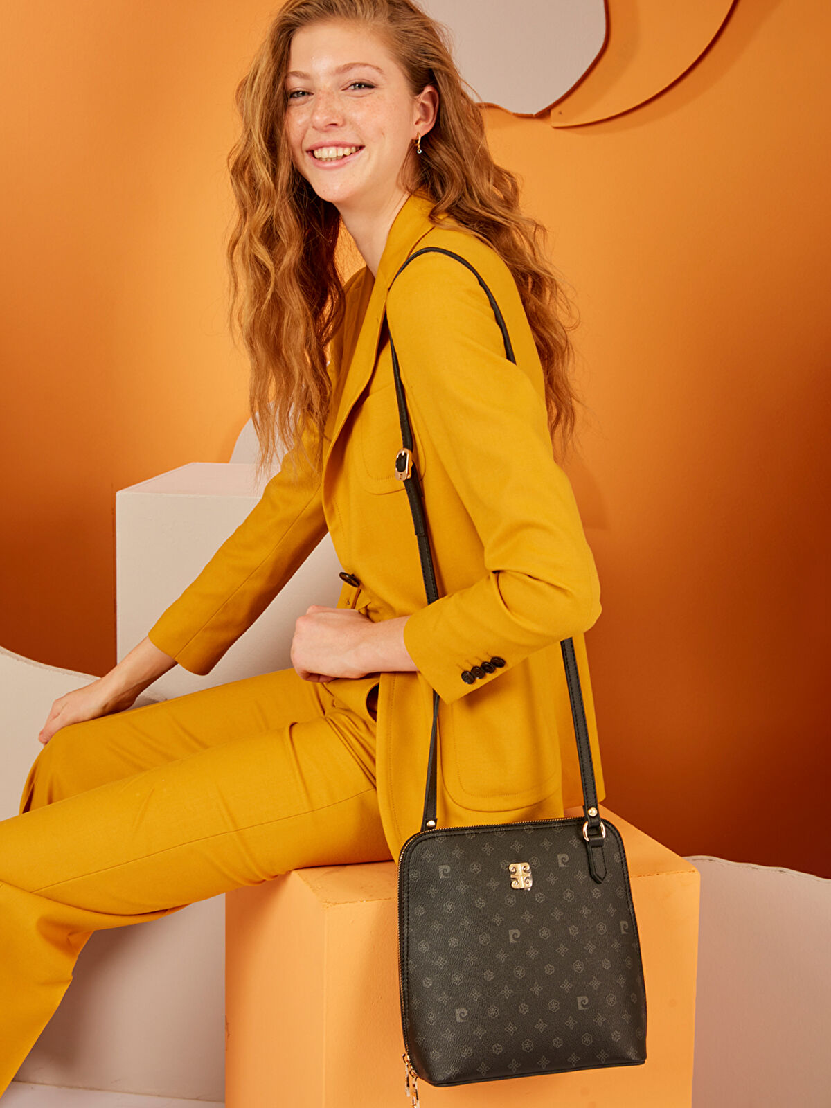 Pierre Cardin Desenli Kadın Çapraz Çanta