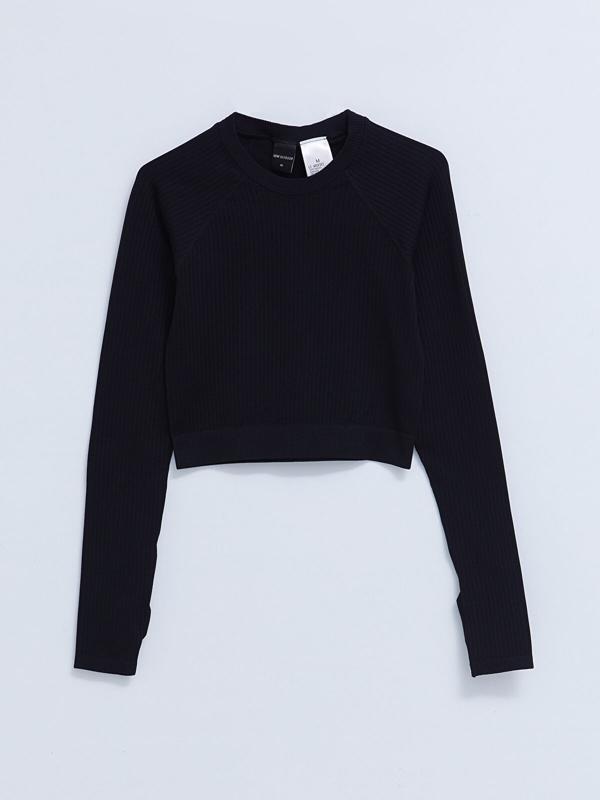 Bisiklet Yaka Düz Uzun Kollu Kadın Outdoor Tişört