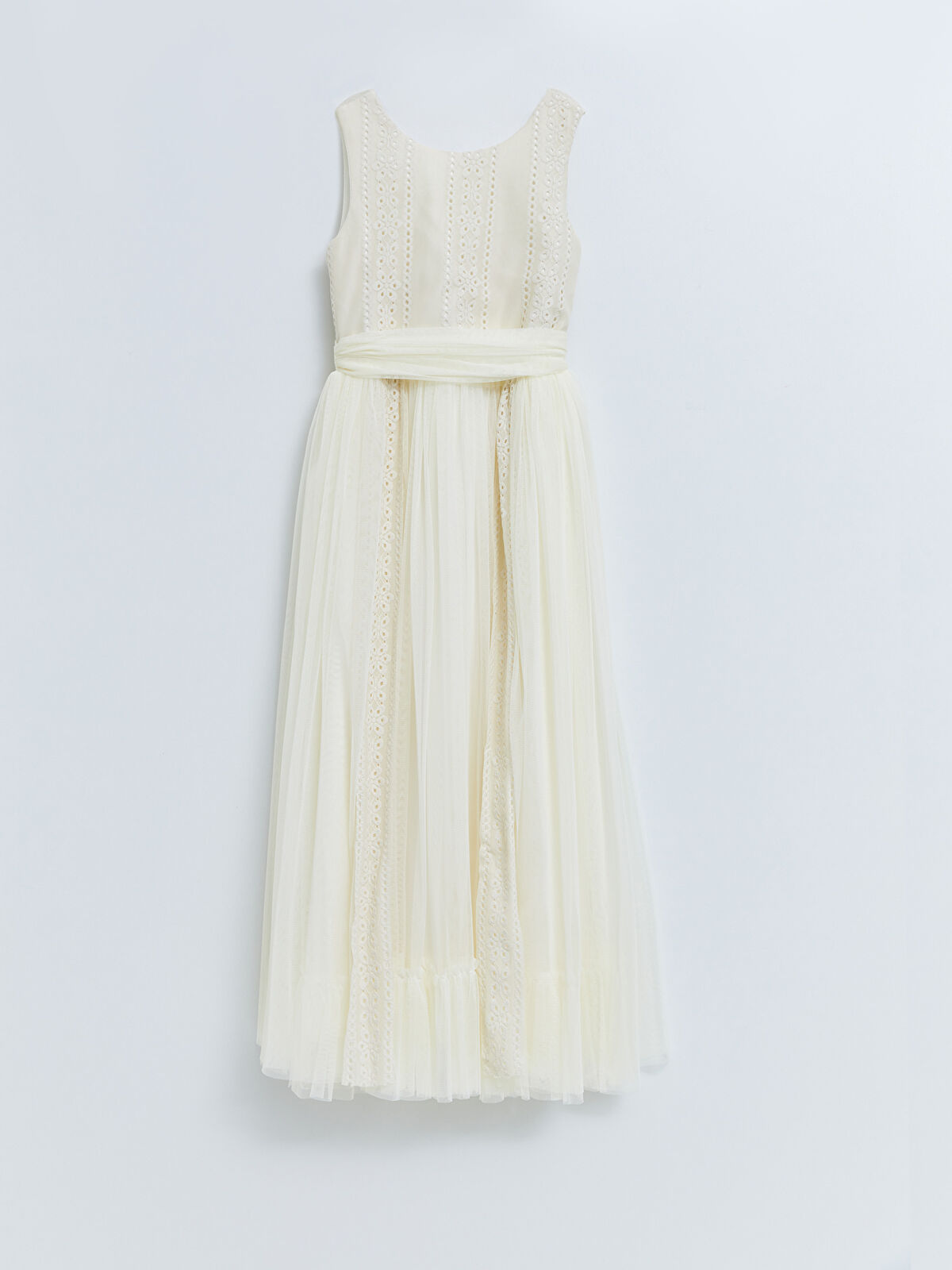 Daisy Girl Bisiklet Yaka Fisto Detaylı Kız Çocuk Elbise