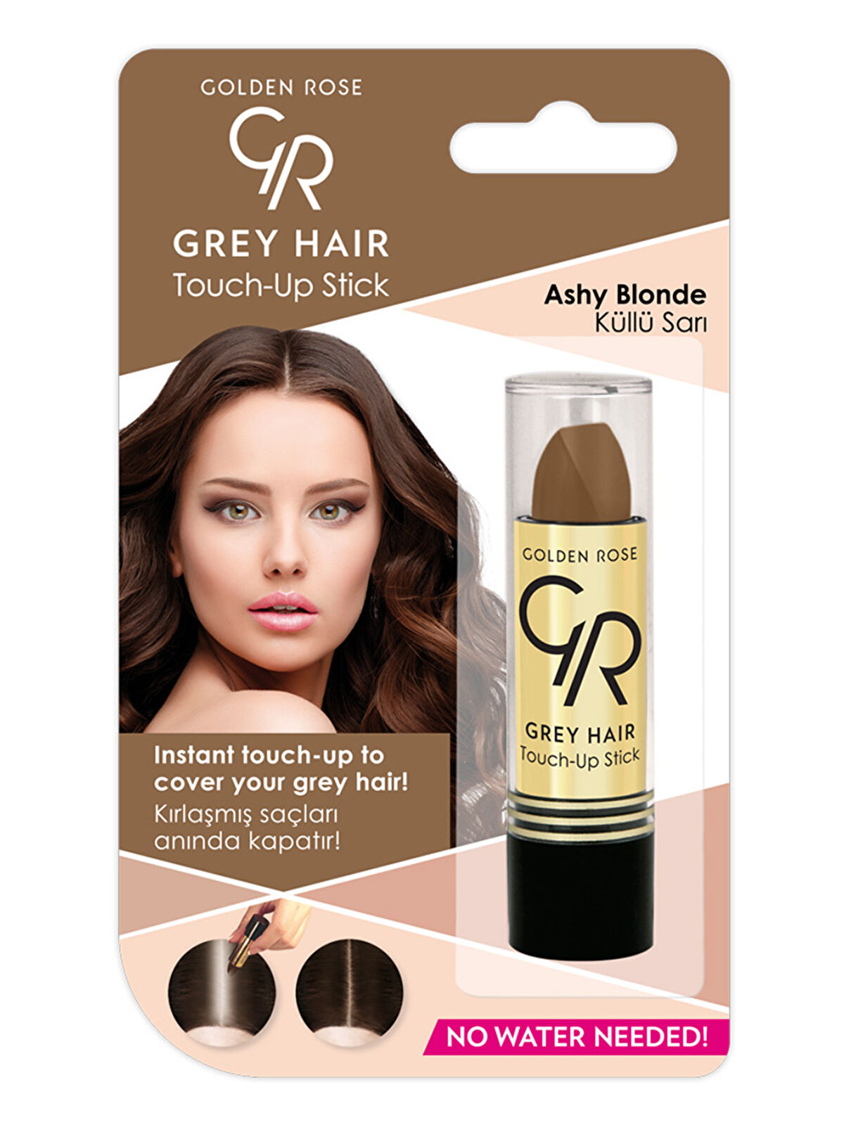 Saç Beyazlarını Kapatan Stick Kül Sarısı No:09 Ashy Blonde Saç Beyazlarını Kapatan Stick Kül Sarısı No:09 Ashy Blonde