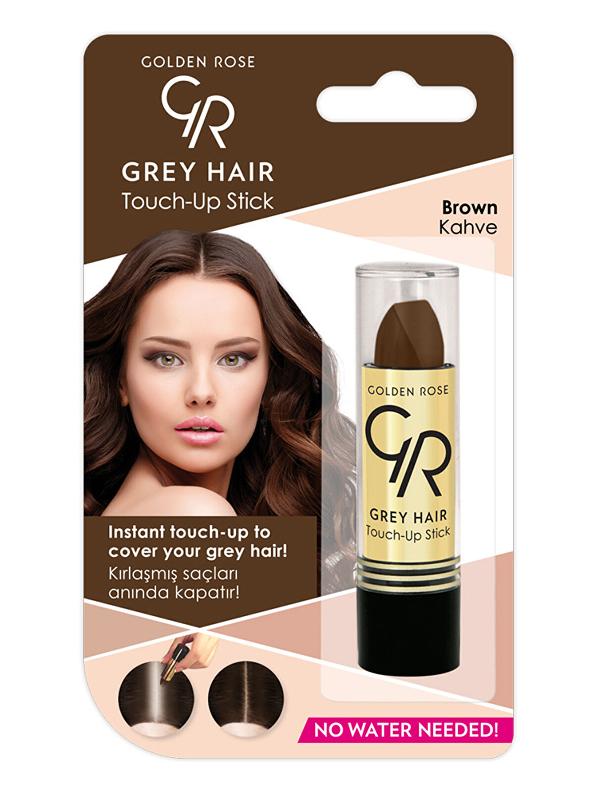Golden Rose Saç Beyazlarını Kapatan Stick Kahverengi ( Brown) No:05 Golden Rose Saç Beyazlarını Kapatan Stick Kahverengi ( Brown) No:05