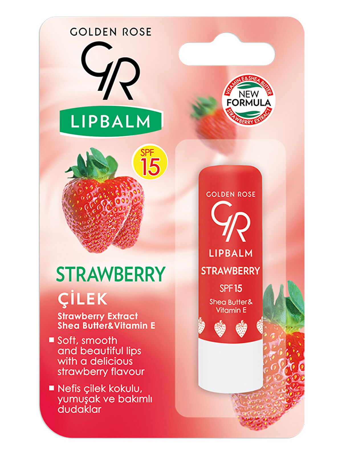 Golden Rose Çilekli Dudak Balsamı Spf 15 No:04 Golden Rose Çilekli Dudak Balsamı Spf 15 No:04