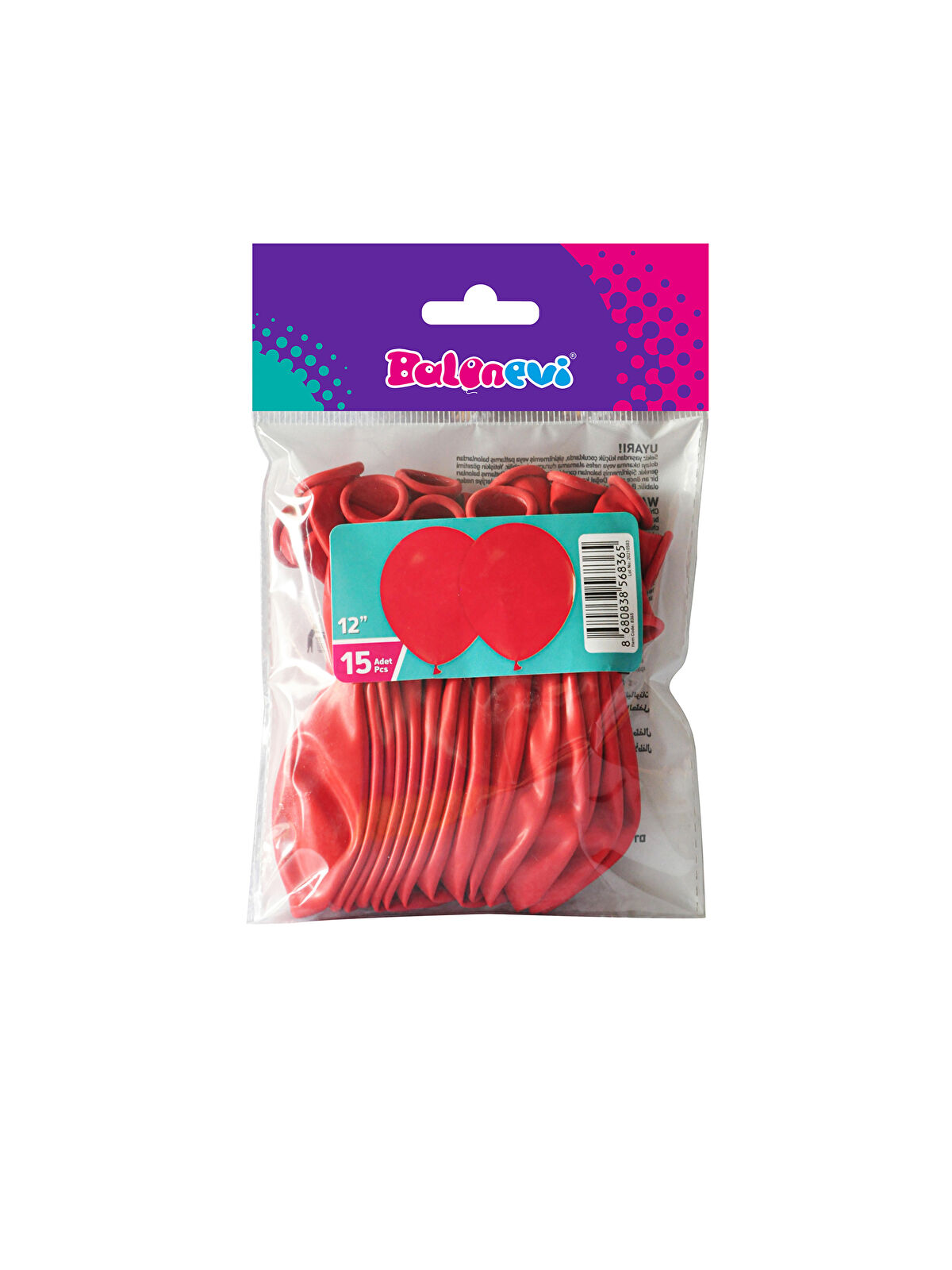 Balon Evi 15'li Kırmızı Balon