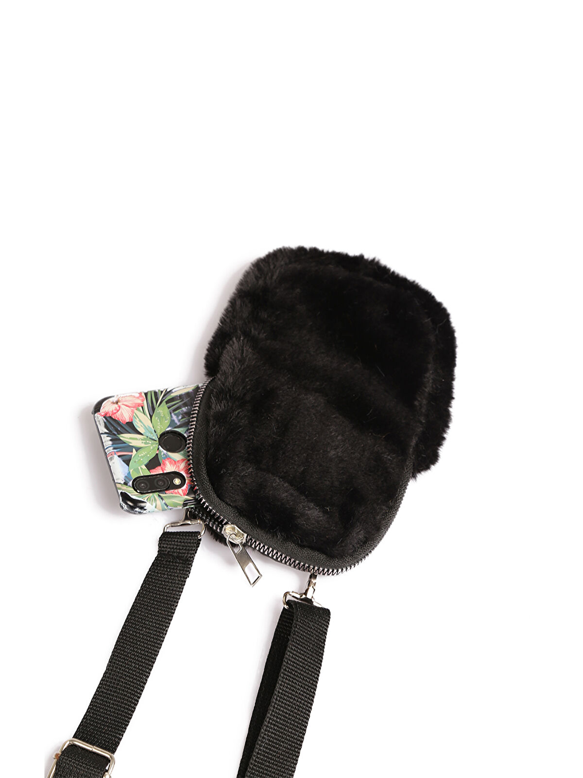 Stilgo Pelüş Kadın Telefon Çantası