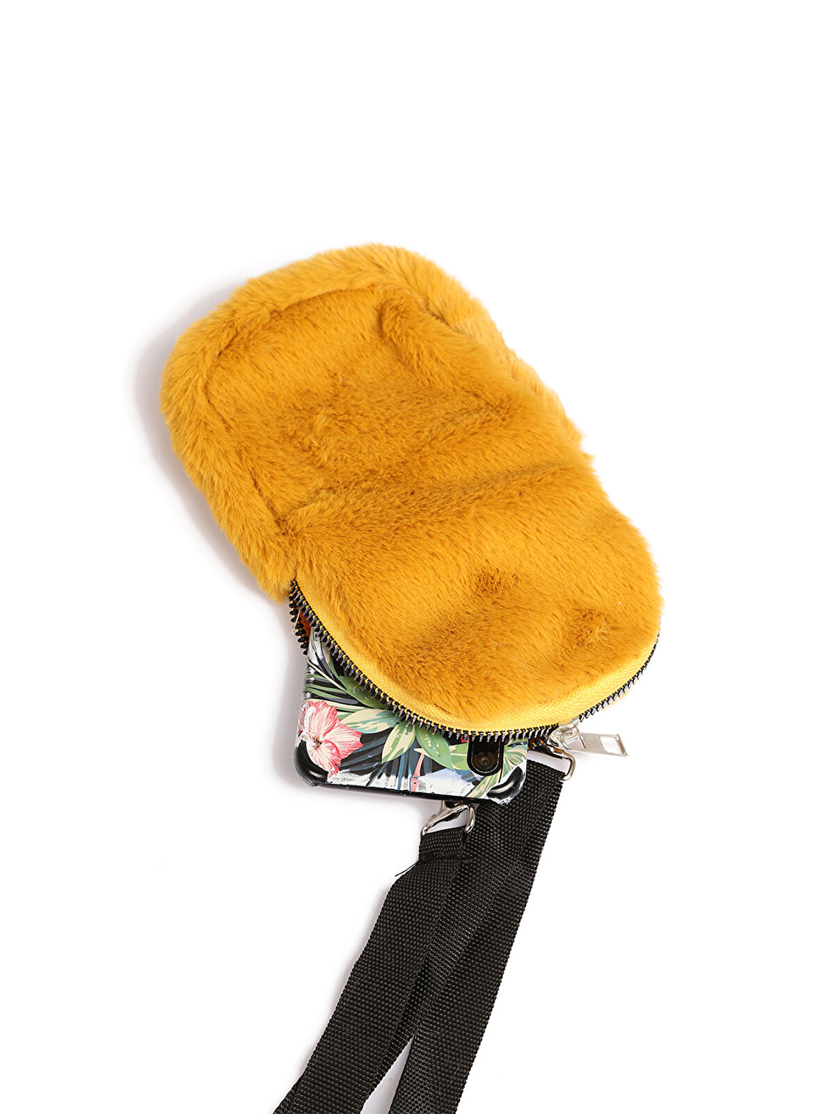 Stilgo Pelüş Kadın Telefon Çantası