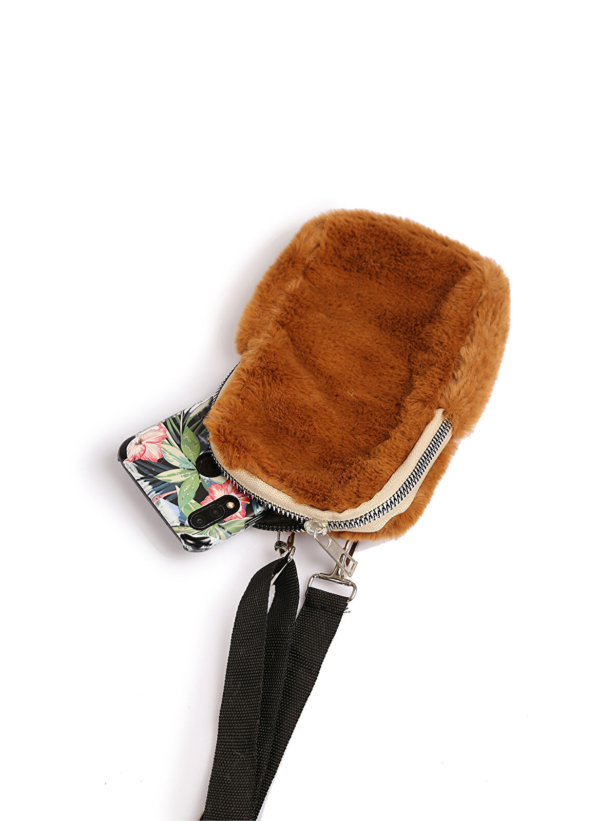 Stilgo Pelüş Kadın Telefon Çantası