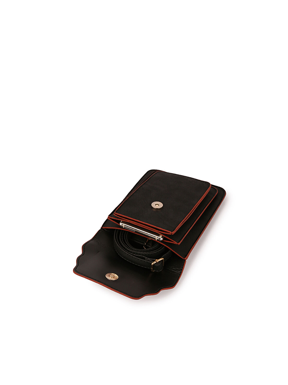 Stilgo Deri Görünümlü Kadın Telefon Çantası