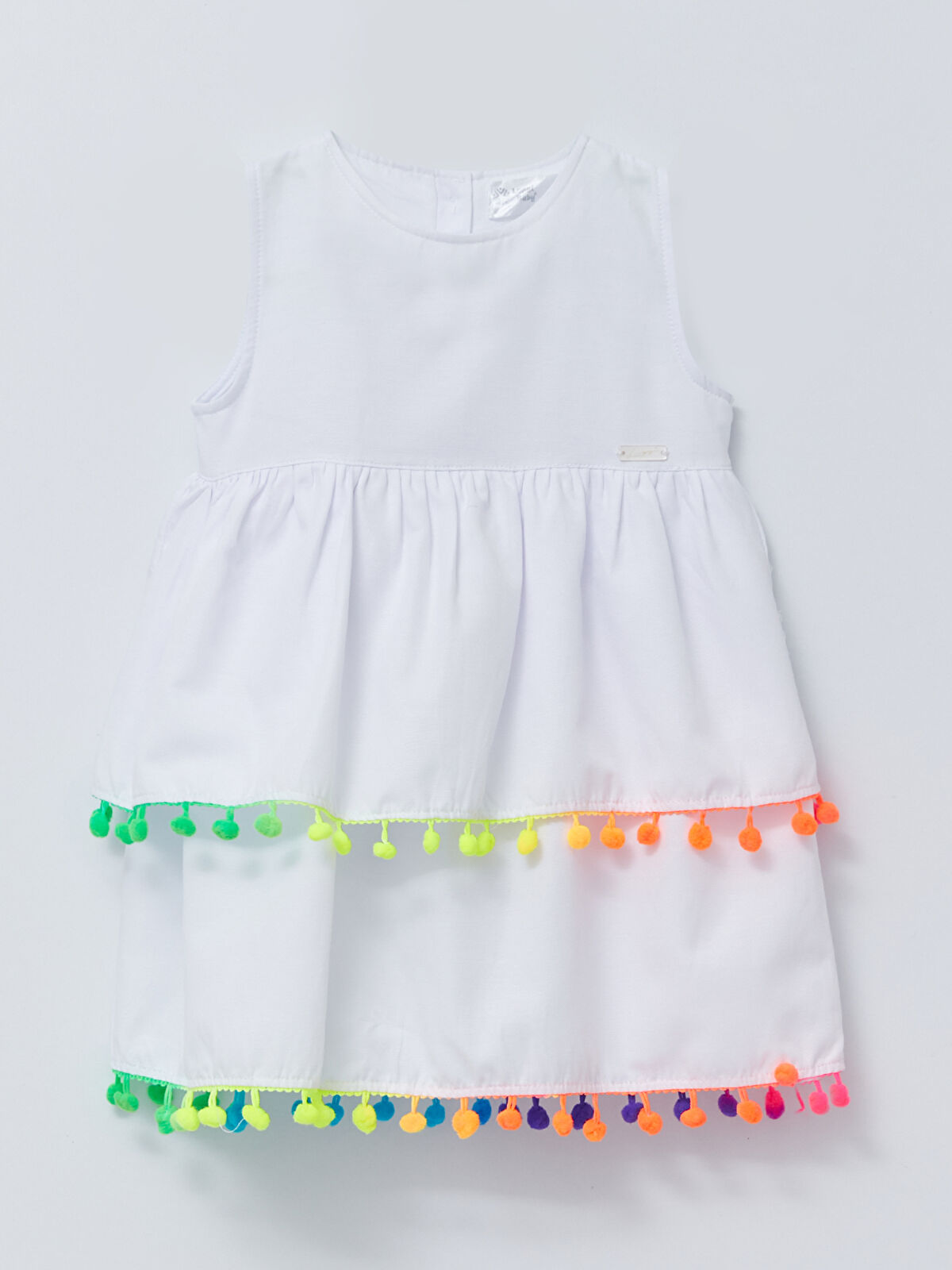 Luggi Baby Bisiklet Yaka Basic Kız Bebek Elbise Luggi Baby Bisiklet Yaka Basic Kız Bebek Elbise