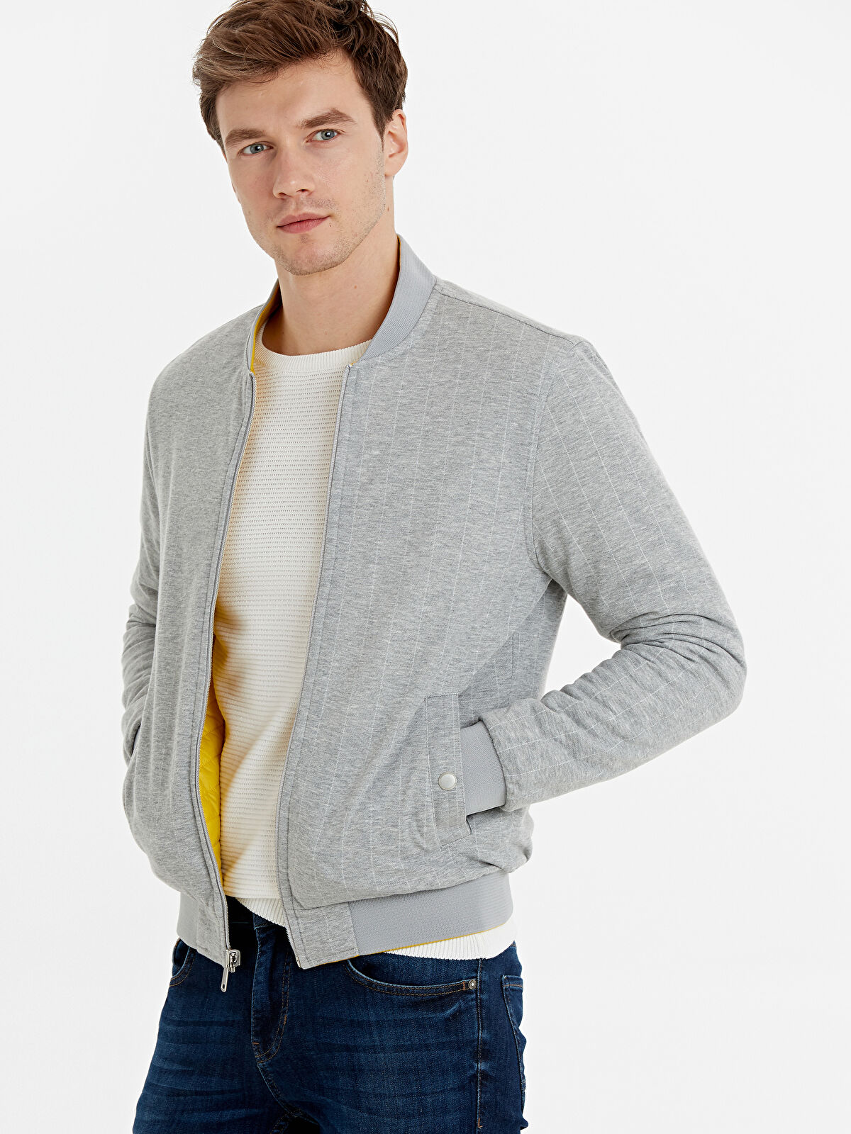 Regular Fit Çift Taraflı Bomber Mont