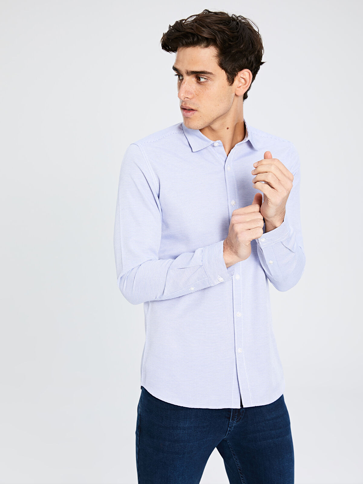 Ekstra Slim Fit Uzun Kollu Gömlek