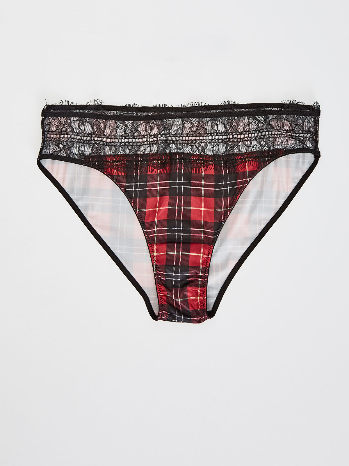 Dantel Detaylı Desenli Brazilian Külot