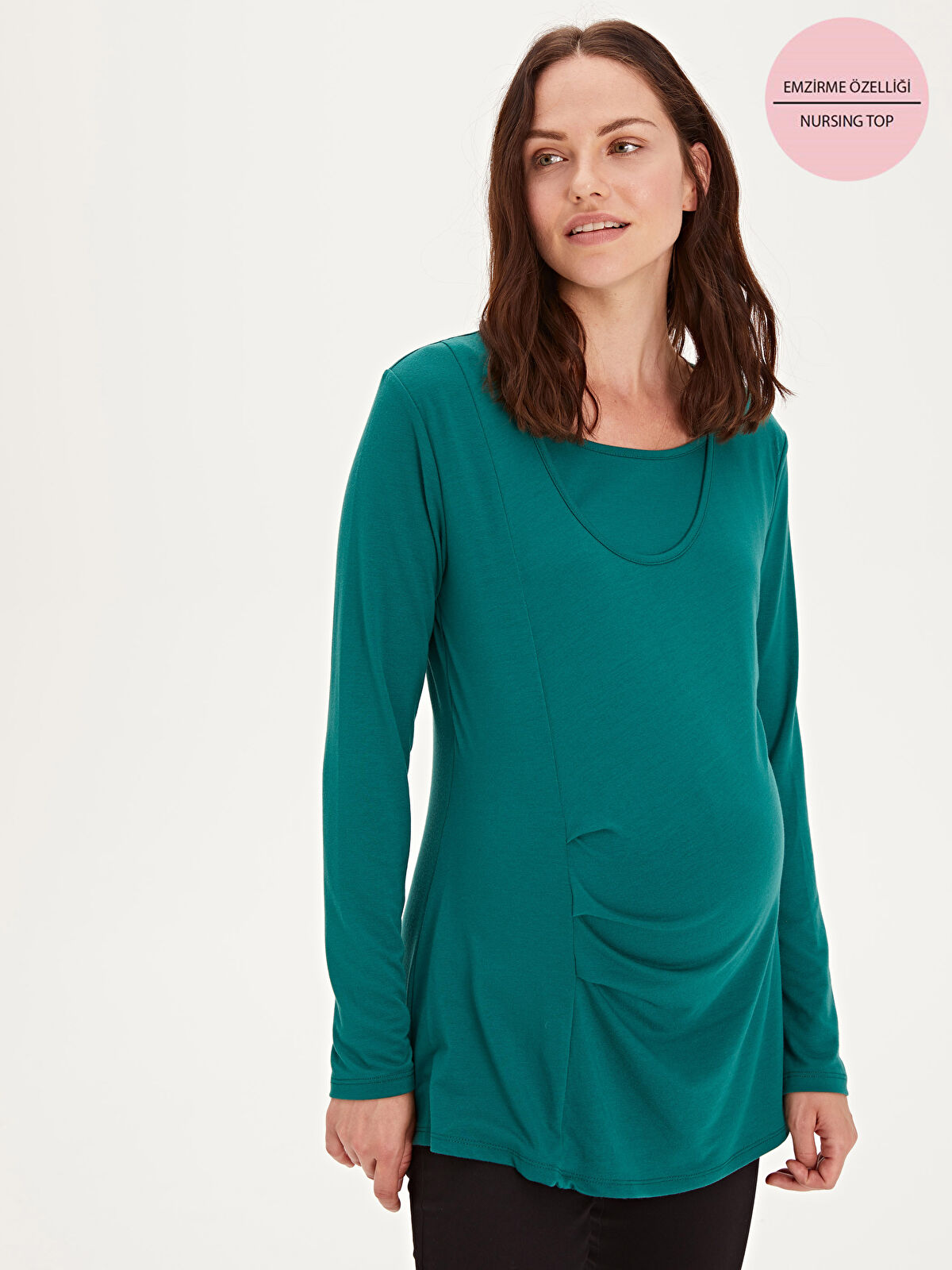 Emzirme Özellik Viskon Hamile Tişört Emzirme Özellik Viskon Hamile Tişört