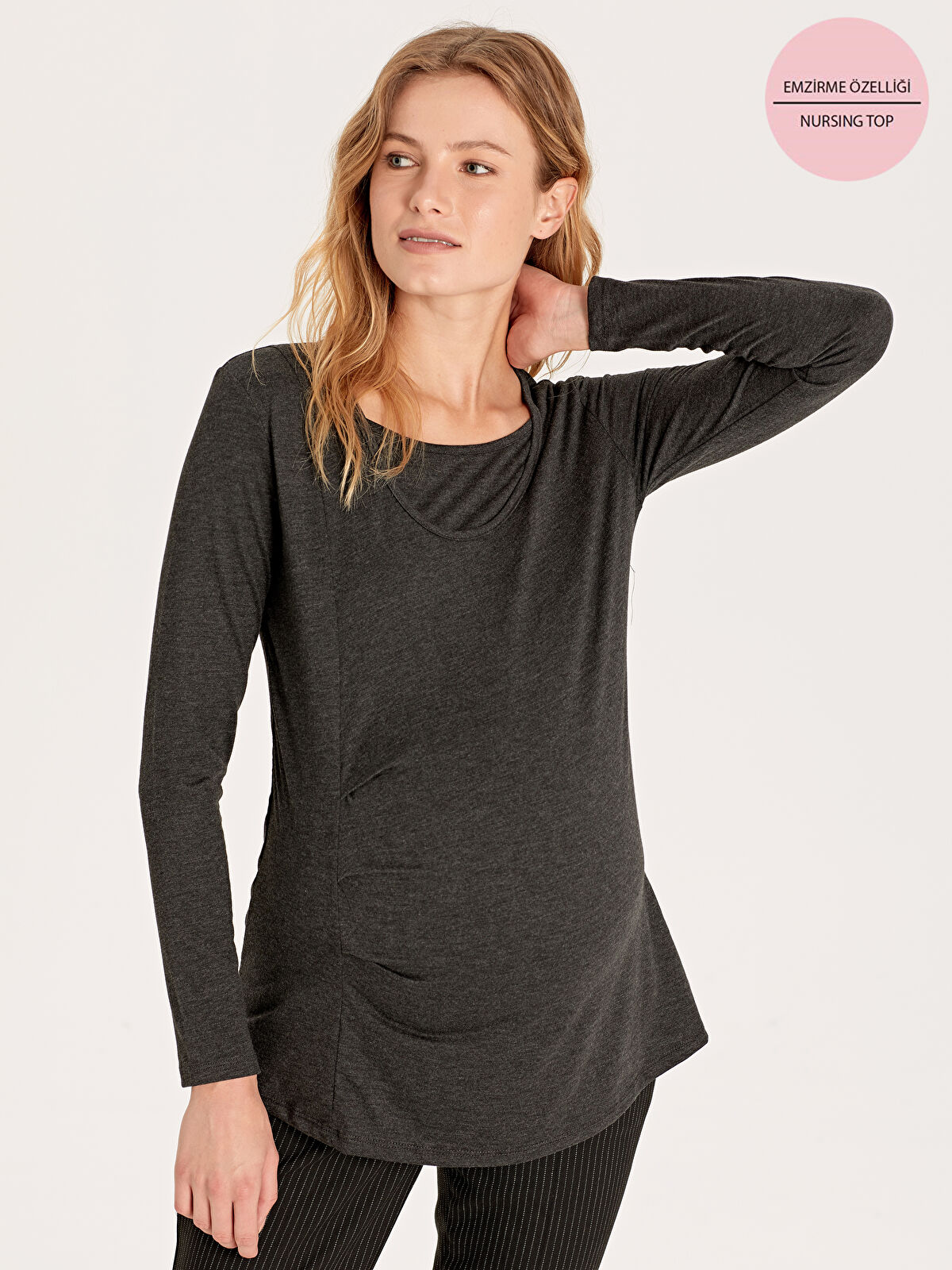 Emzirme Özellik Viskon Hamile Tişört Emzirme Özellik Viskon Hamile Tişört