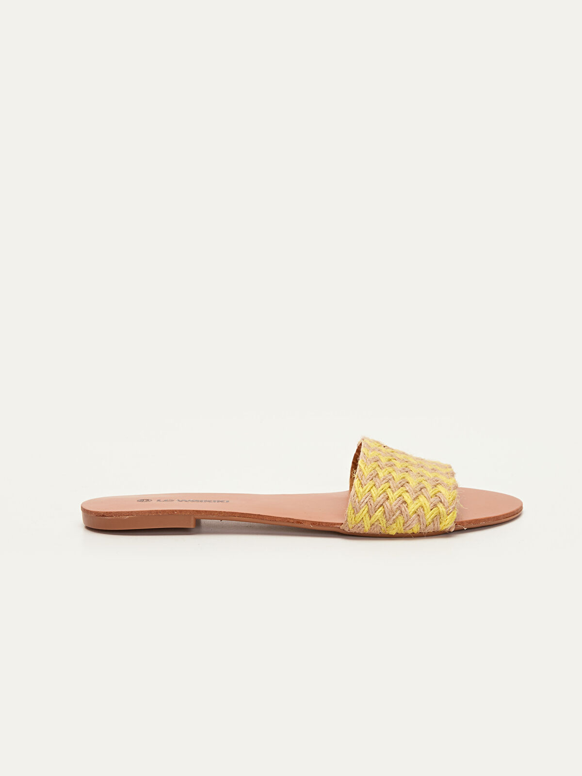 Hasır Örgülü Tek Bantlı İnce Kadın Terlik
