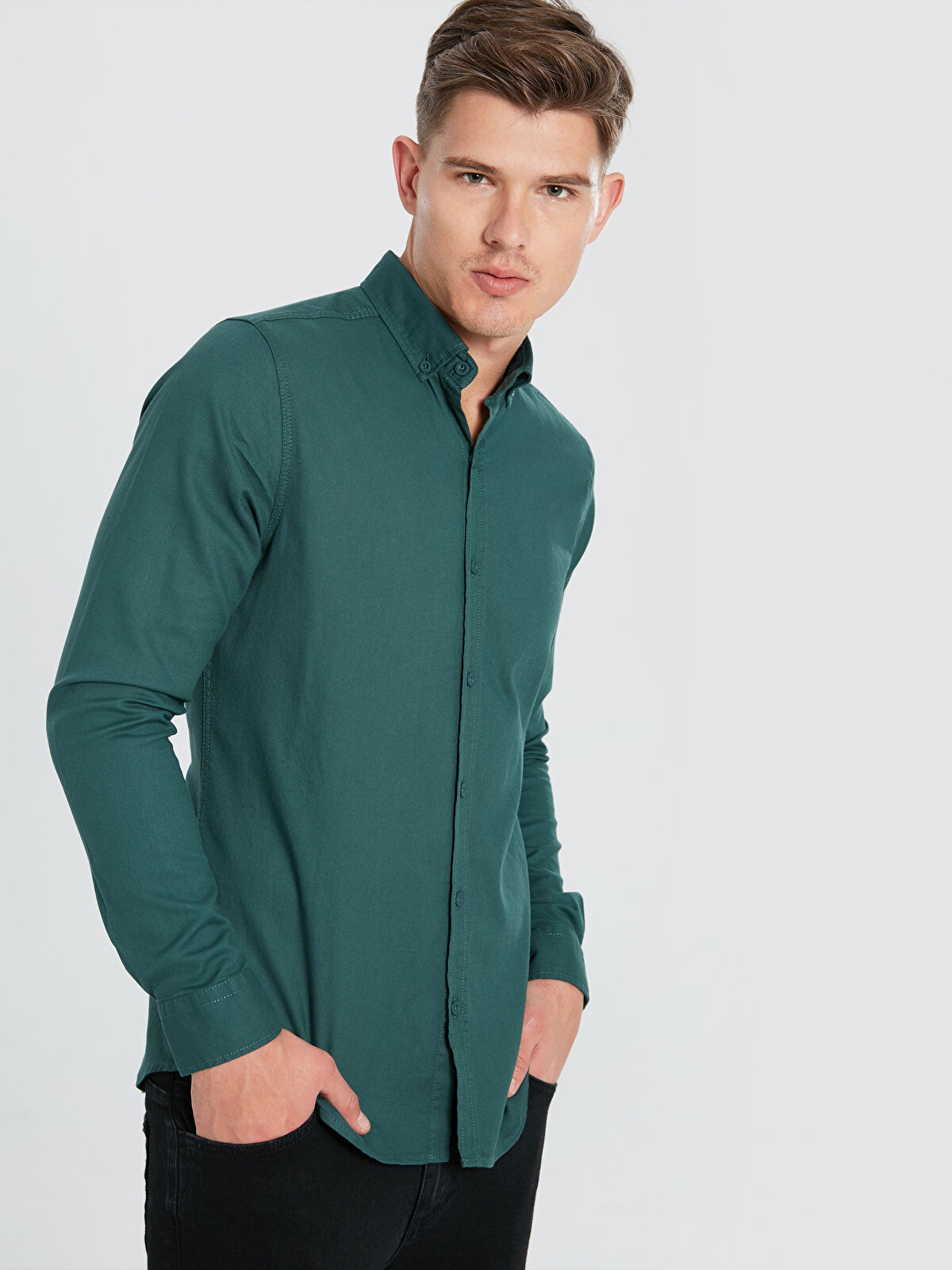 Ekstra Slim Fit Uzun Kollu Gömlek