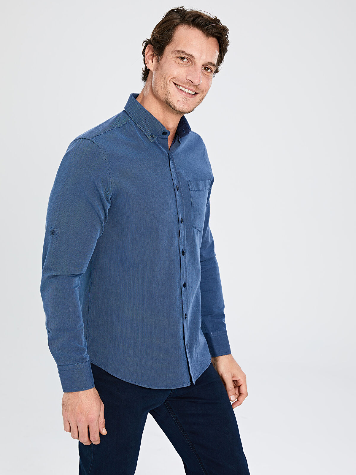 Regular Fit Gabardin Pamuklu Gömlek