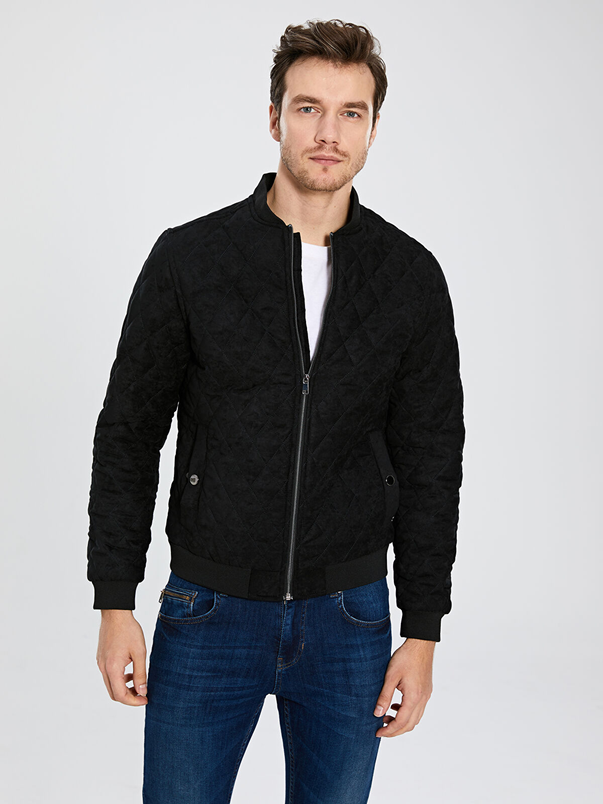 LCW VISION Slim Fit Kolej Yaka Erkek Mont