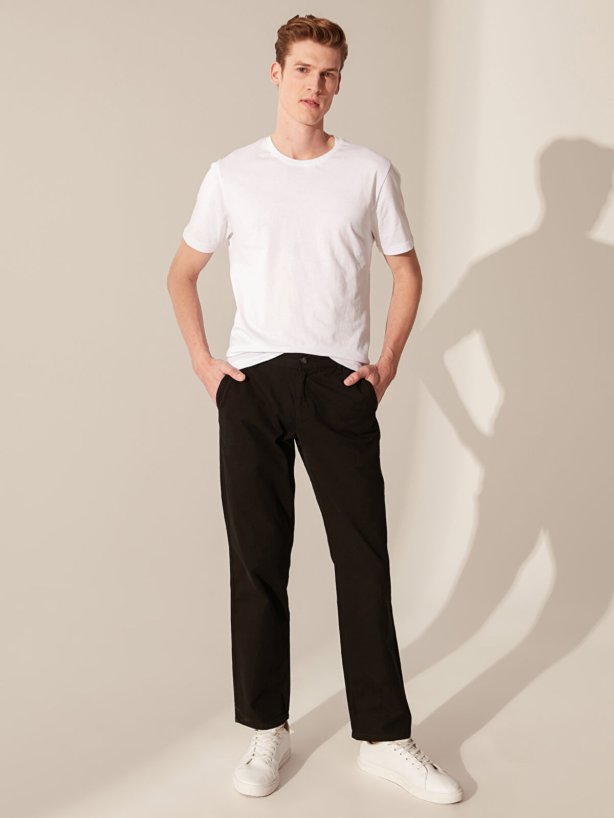 LCW CLASSIC Geniş Kalıp Gabardin Erkek Chino Pantolon