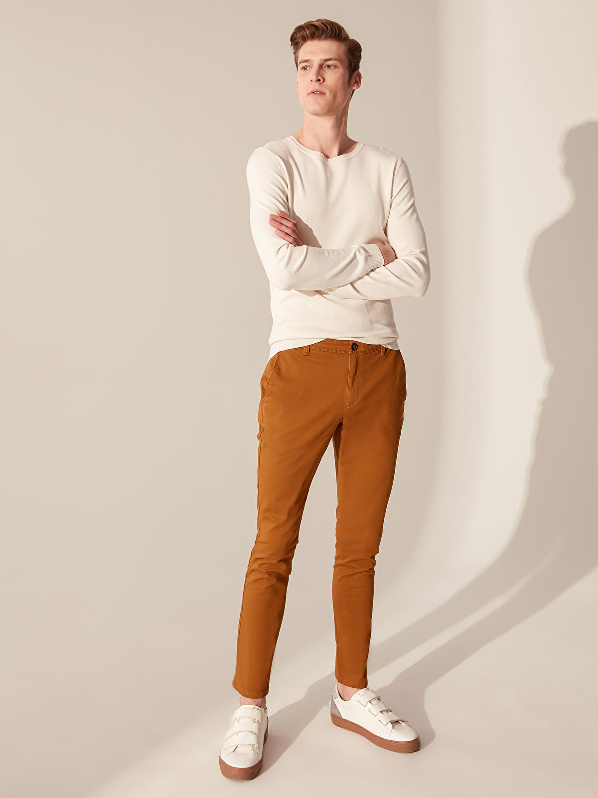 Ekstra Dar Kalıp Gabardin Chino Pantolon