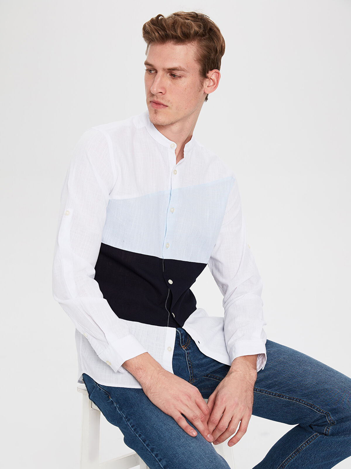 Ekstra Slim Fit Uzun Kollu Poplin Erkek Gömlek