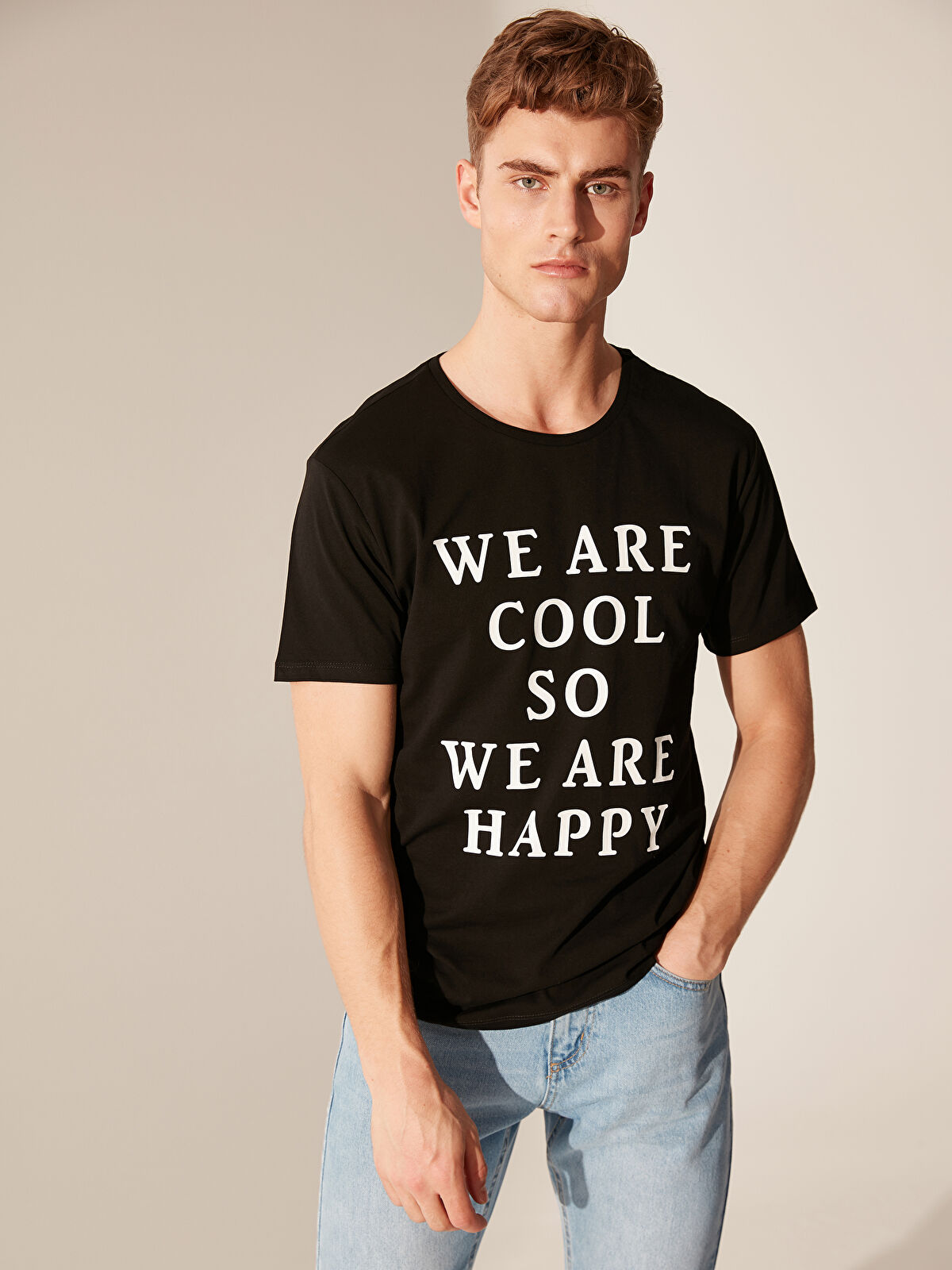 Bisiklet Yaka Baskılı Penye Tişört Baba Oğul Kombini