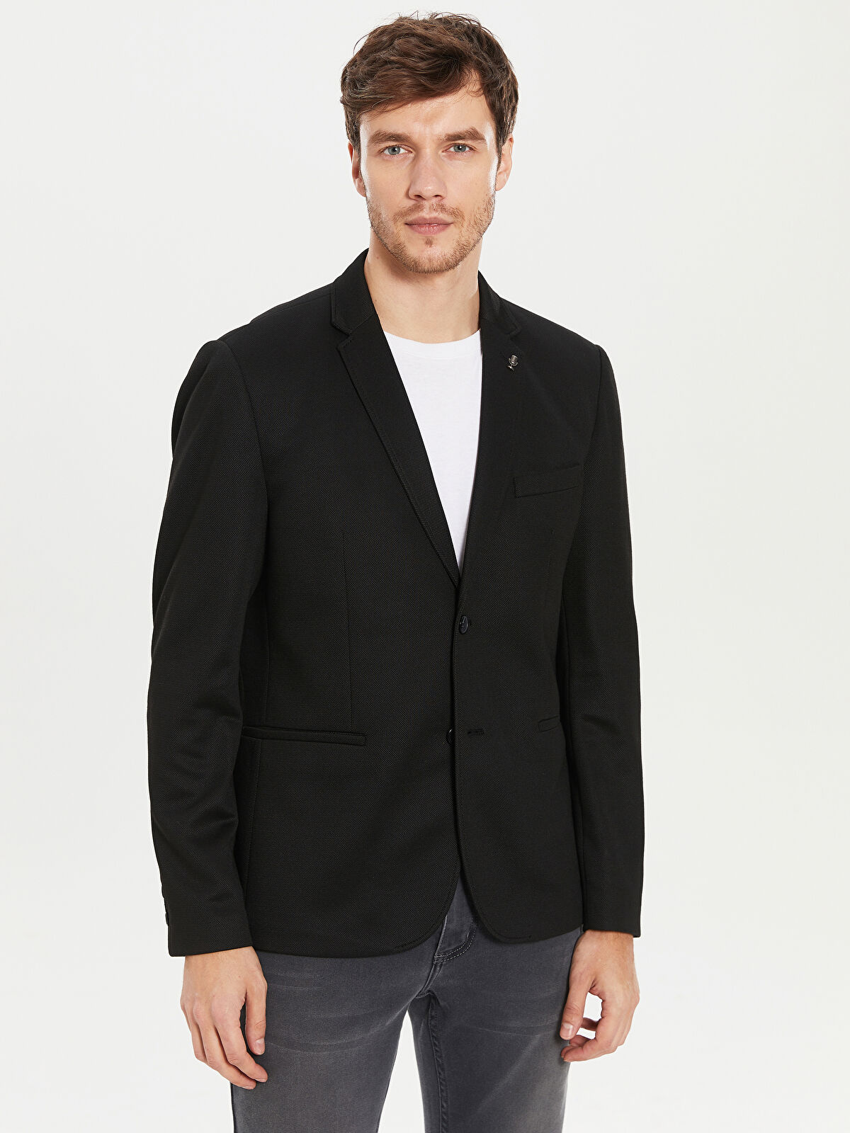 Dar Kalıp Erkek Blazer Ceket