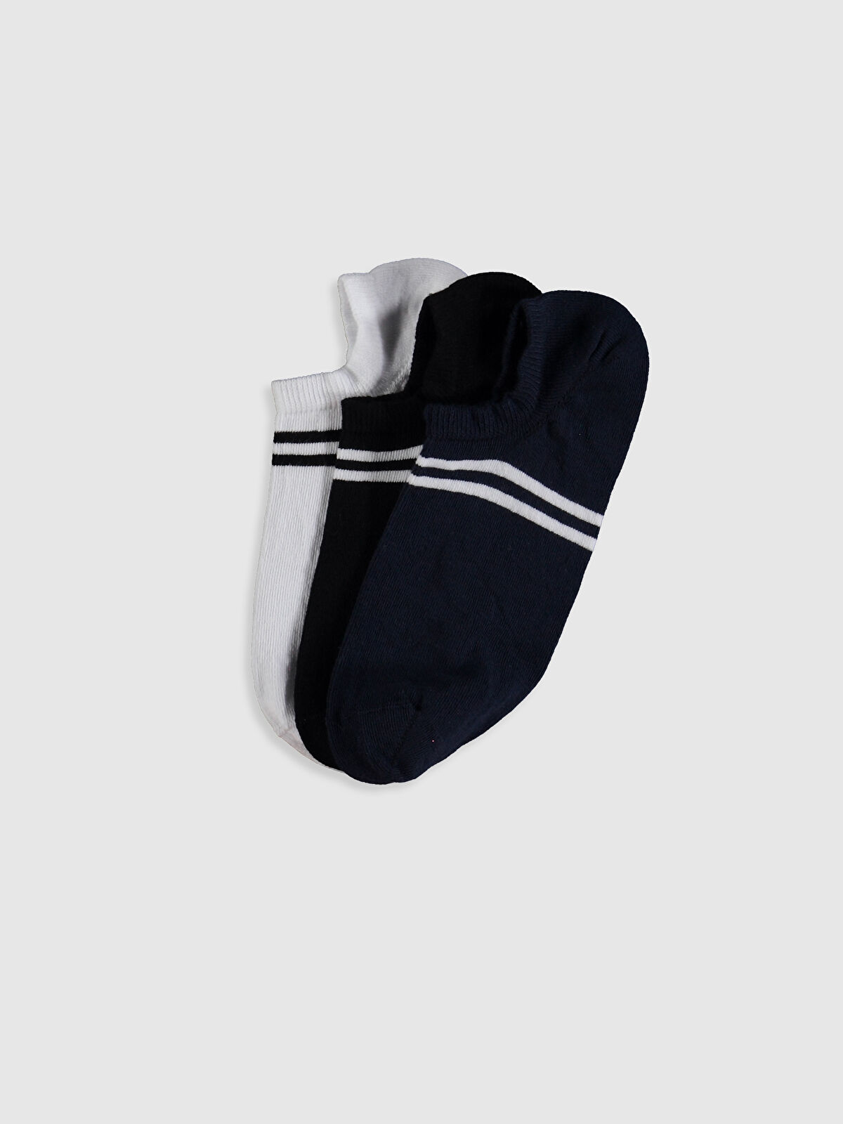 Çizgili Sneaker Çorap 3'lü