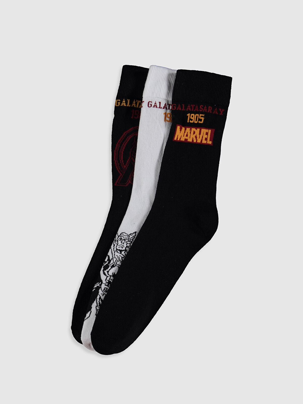 Galatasaray Baskılı Erkek Taraftar Soket Çorap 3'lü