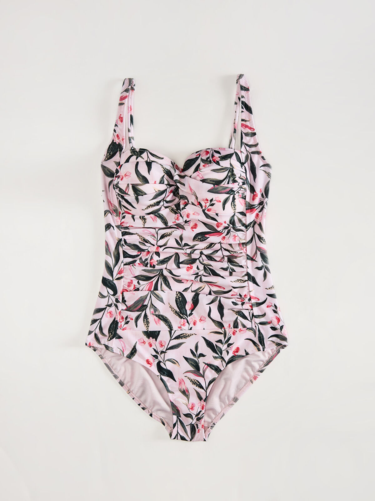 Desenli Toparlayıcı Kadın Mayo