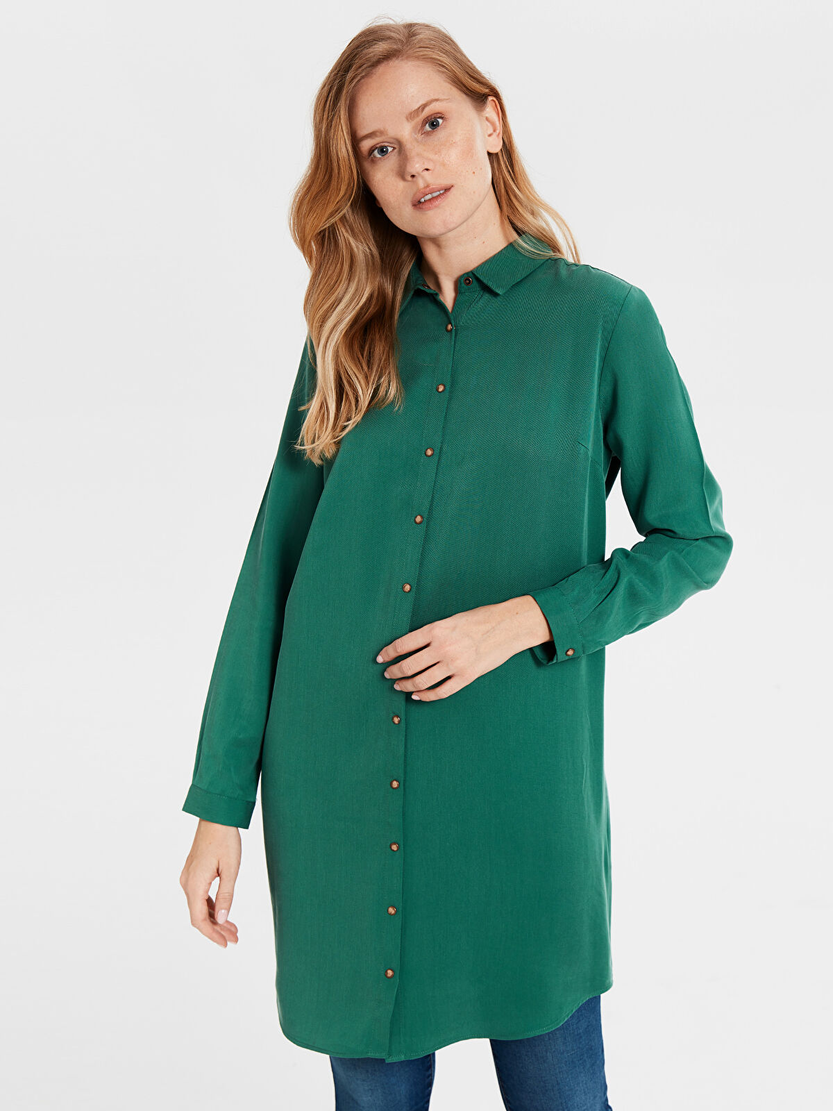 Dokulu Kumaştan Salaş Tunik