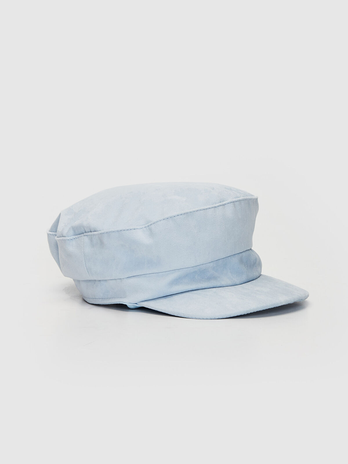 Süet Görünümlü Kadın Denizci Şapka