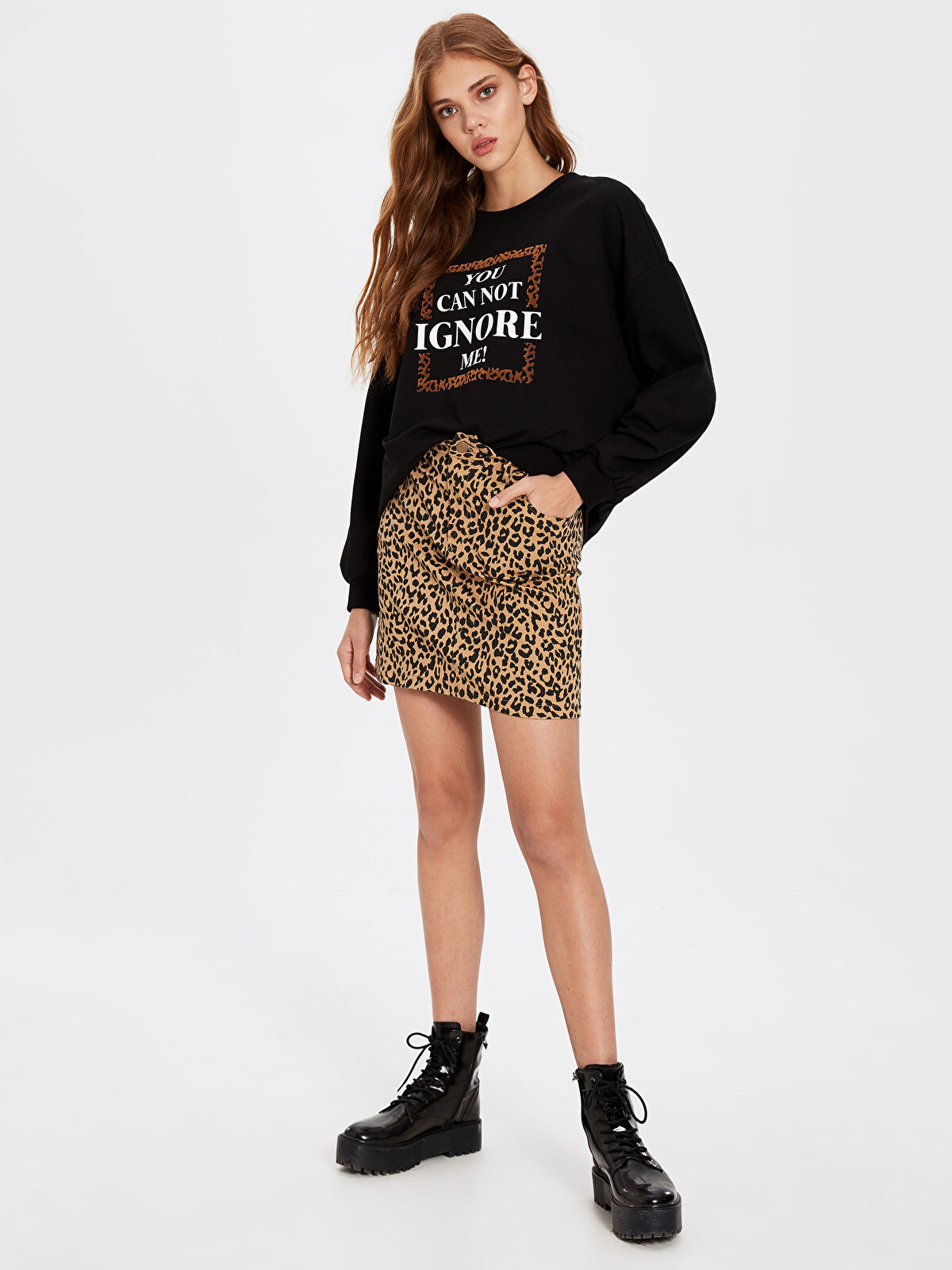 LCW CASUAL Dar Fit Gabardin Kadın Etek