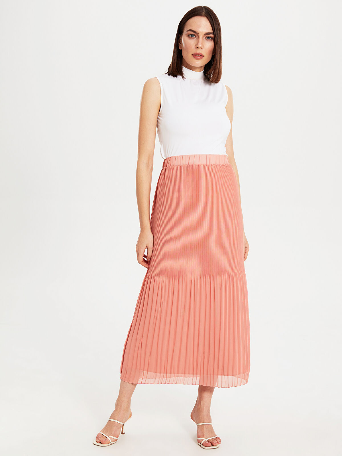 LCW CLASSIC Rahat Kalıp Şifon Kadın Etek