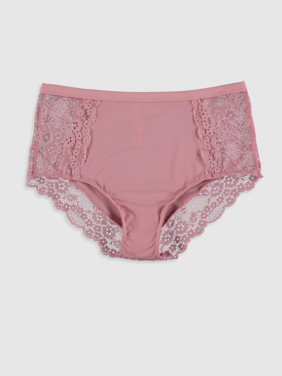 Dantel Detaylı Yüksek Bel Külot