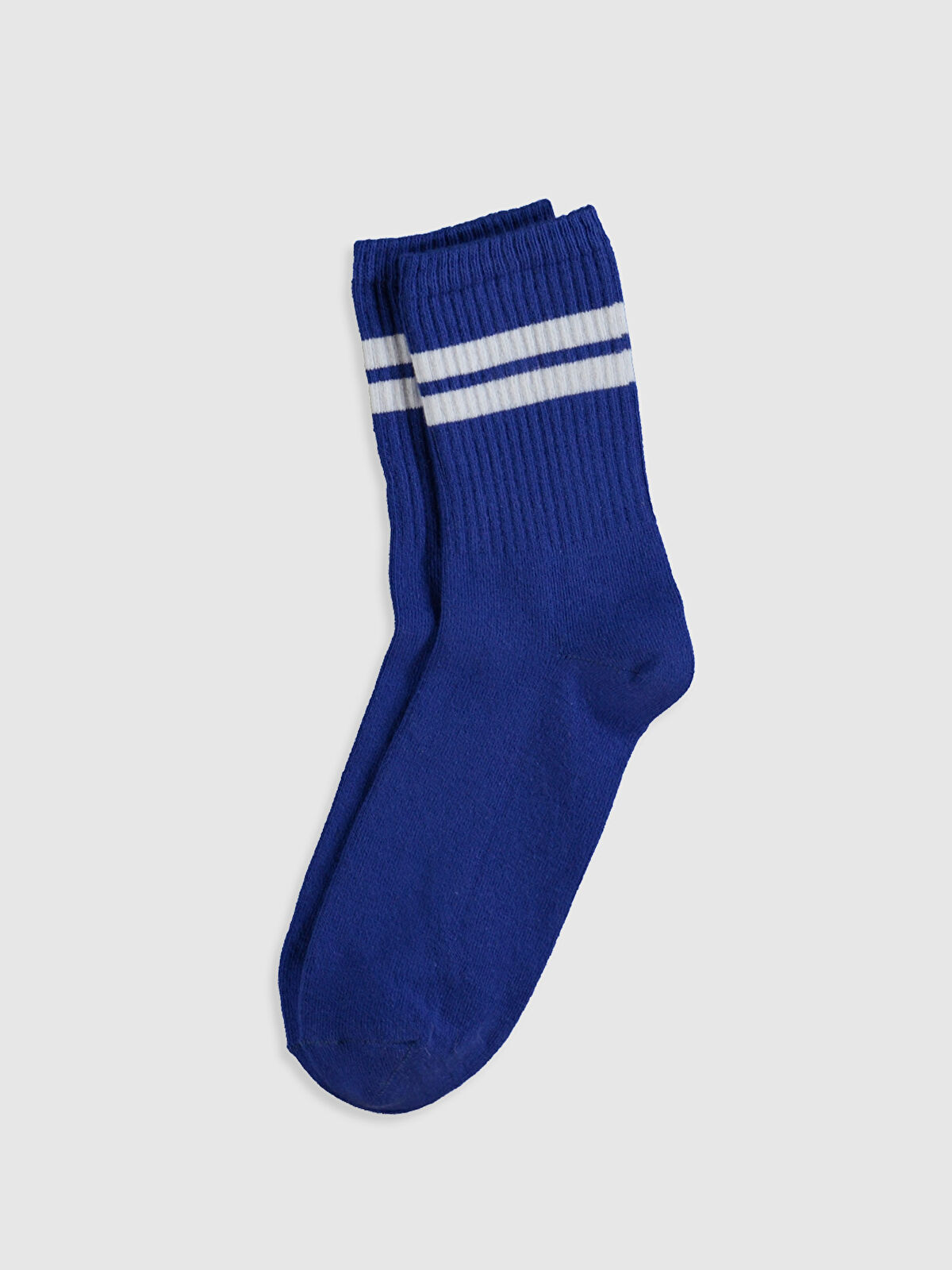 Şerit Detaylı Soket Çorap