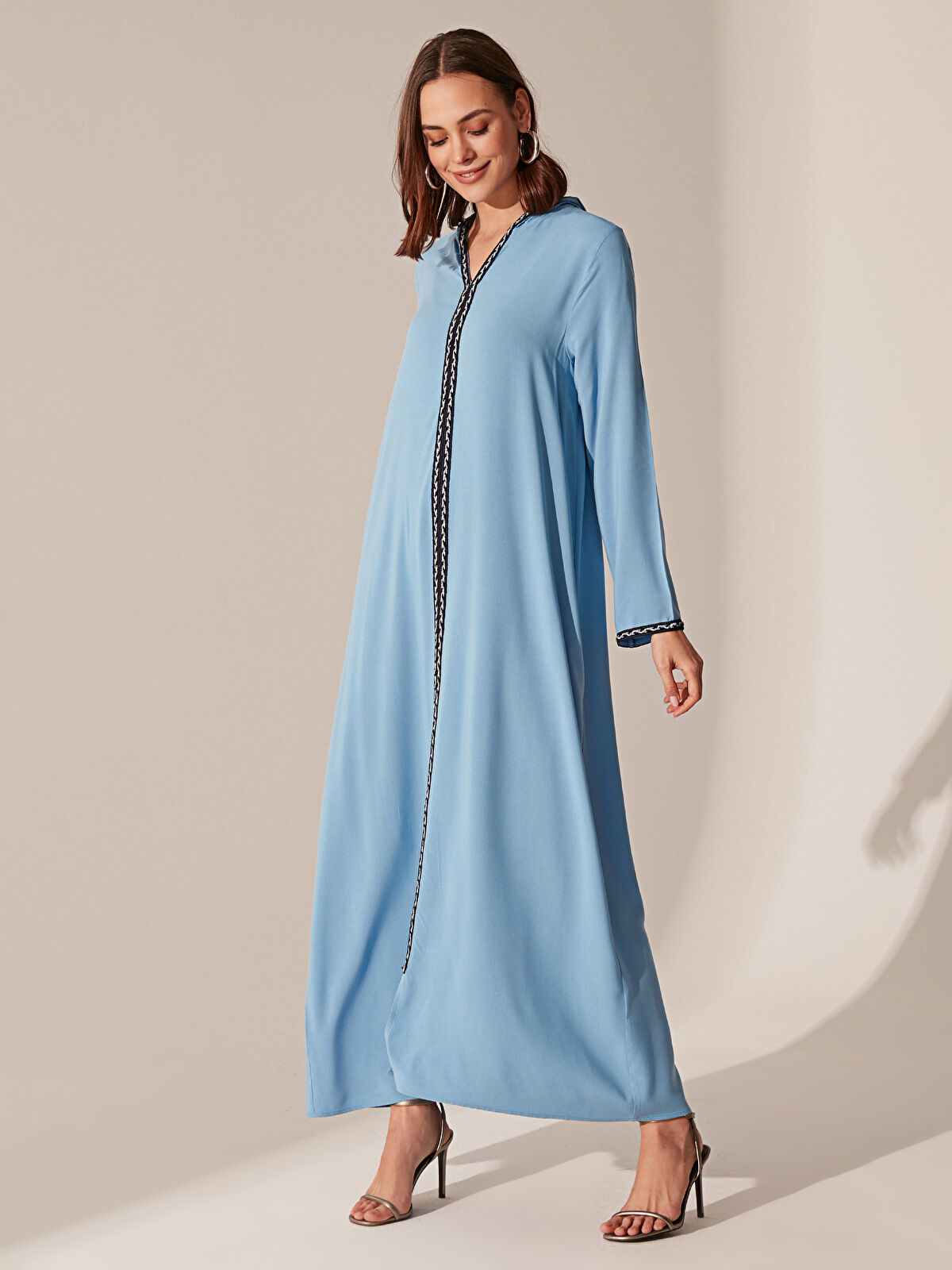 LCW GRACE Rahat Kalıp Uzun Kollu Kadın Elbise