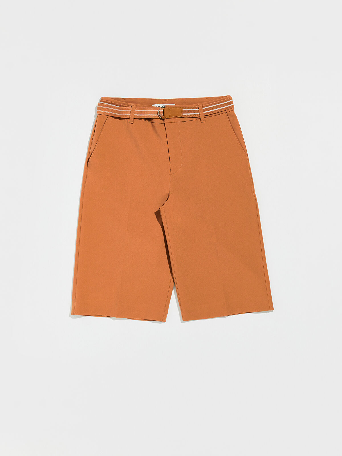 Kemerli Esnek Kadın Bermuda