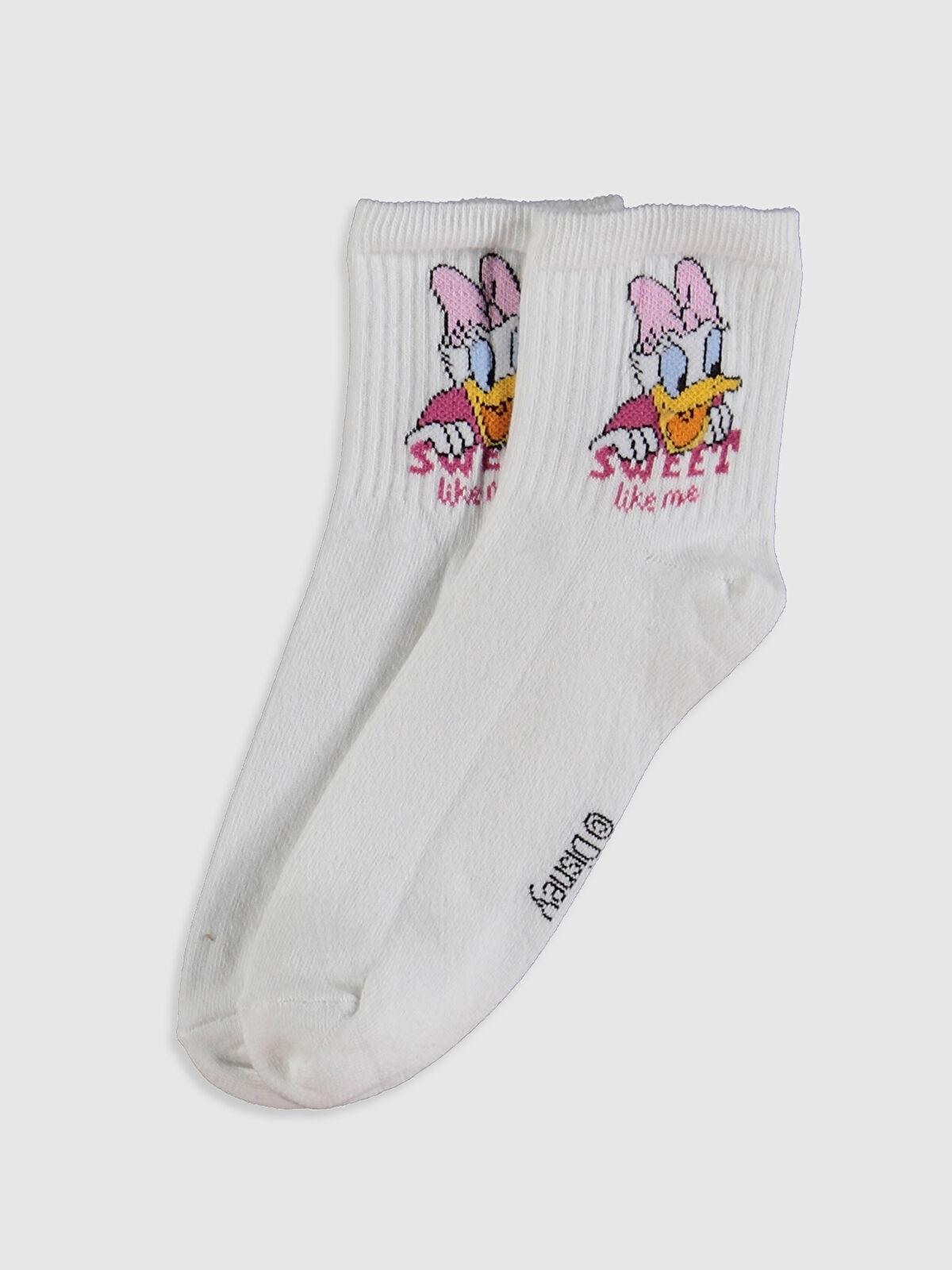 Daisy Duck Baskılı Soket Çorap