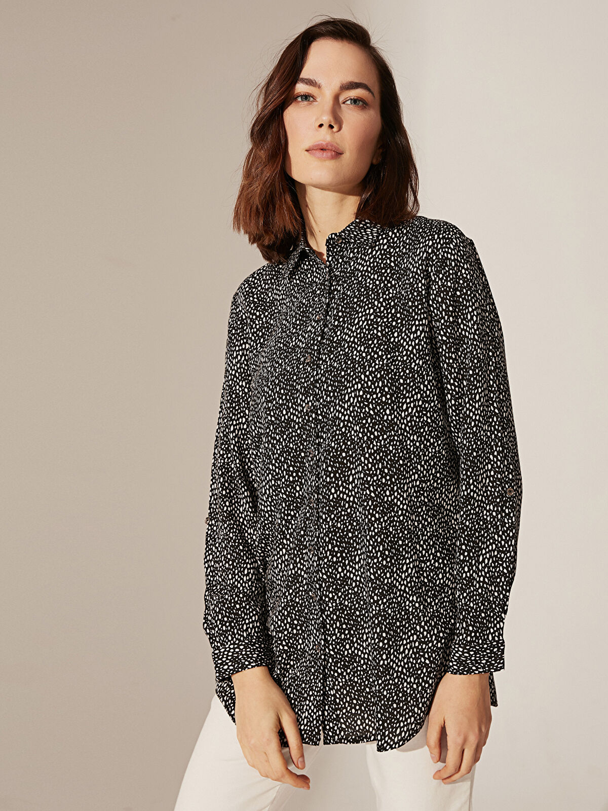 LCW GRACE Standart Fit Uzun Kollu Kadın Gömlek