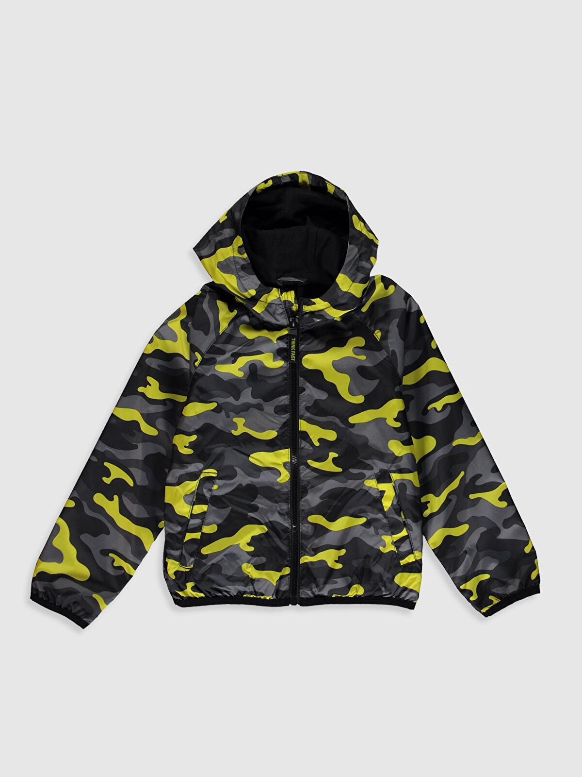 Erkek Çocuk Kapüşonlu İnce Mont