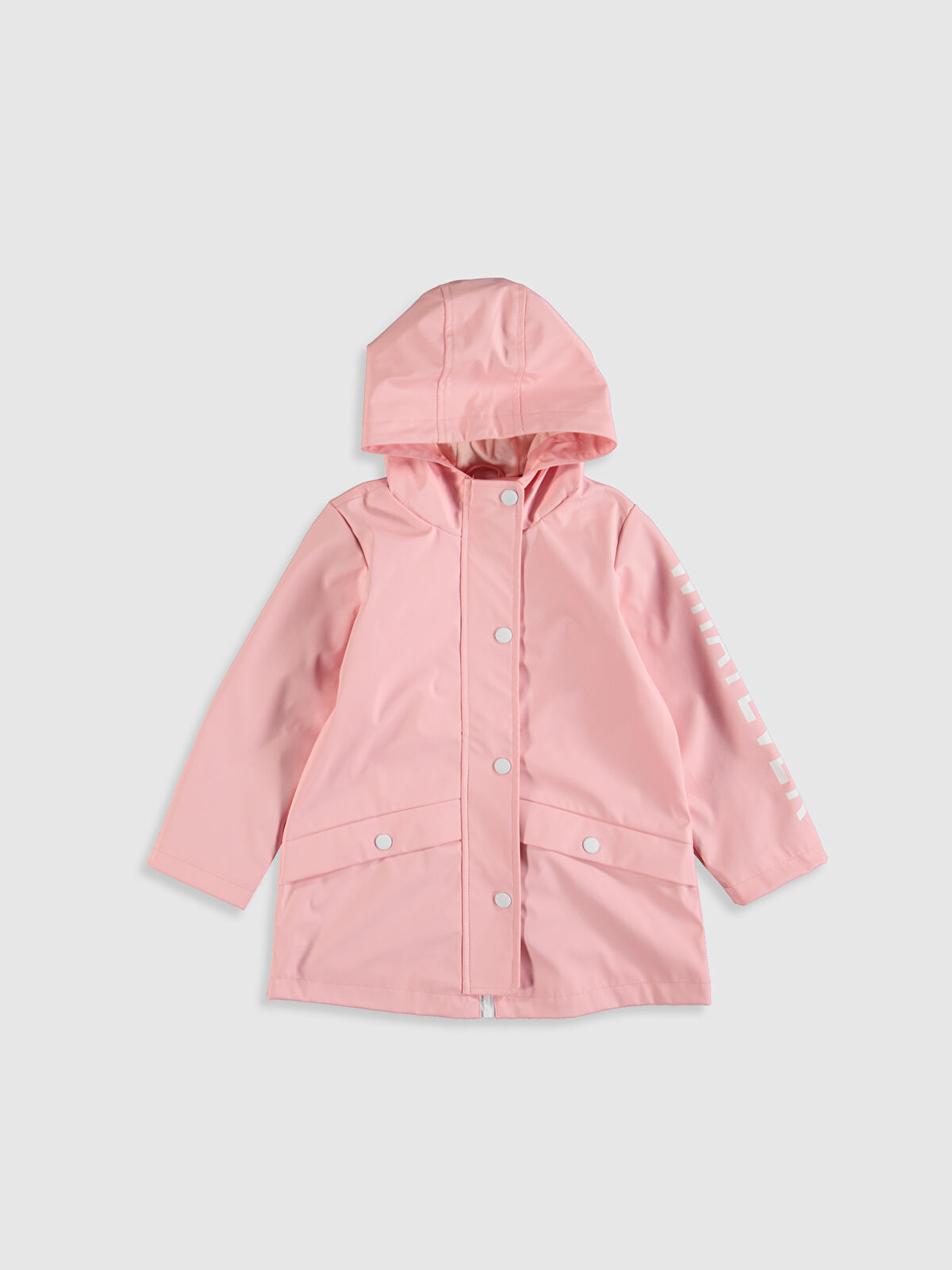 Kız Çocuk Kapüşonlu Kauçuk Yağmurluk