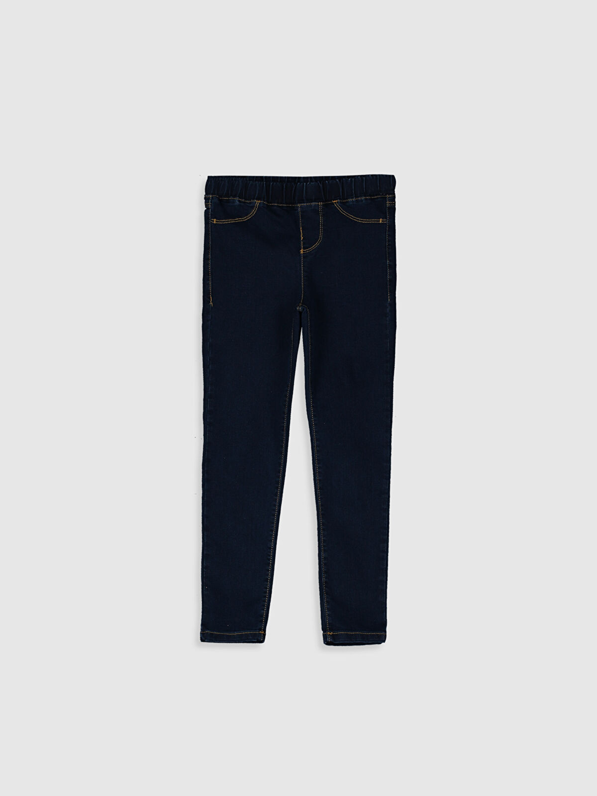 Beli Lastikli Super Skinny Fit Kız Çocuk Jean Pantolon