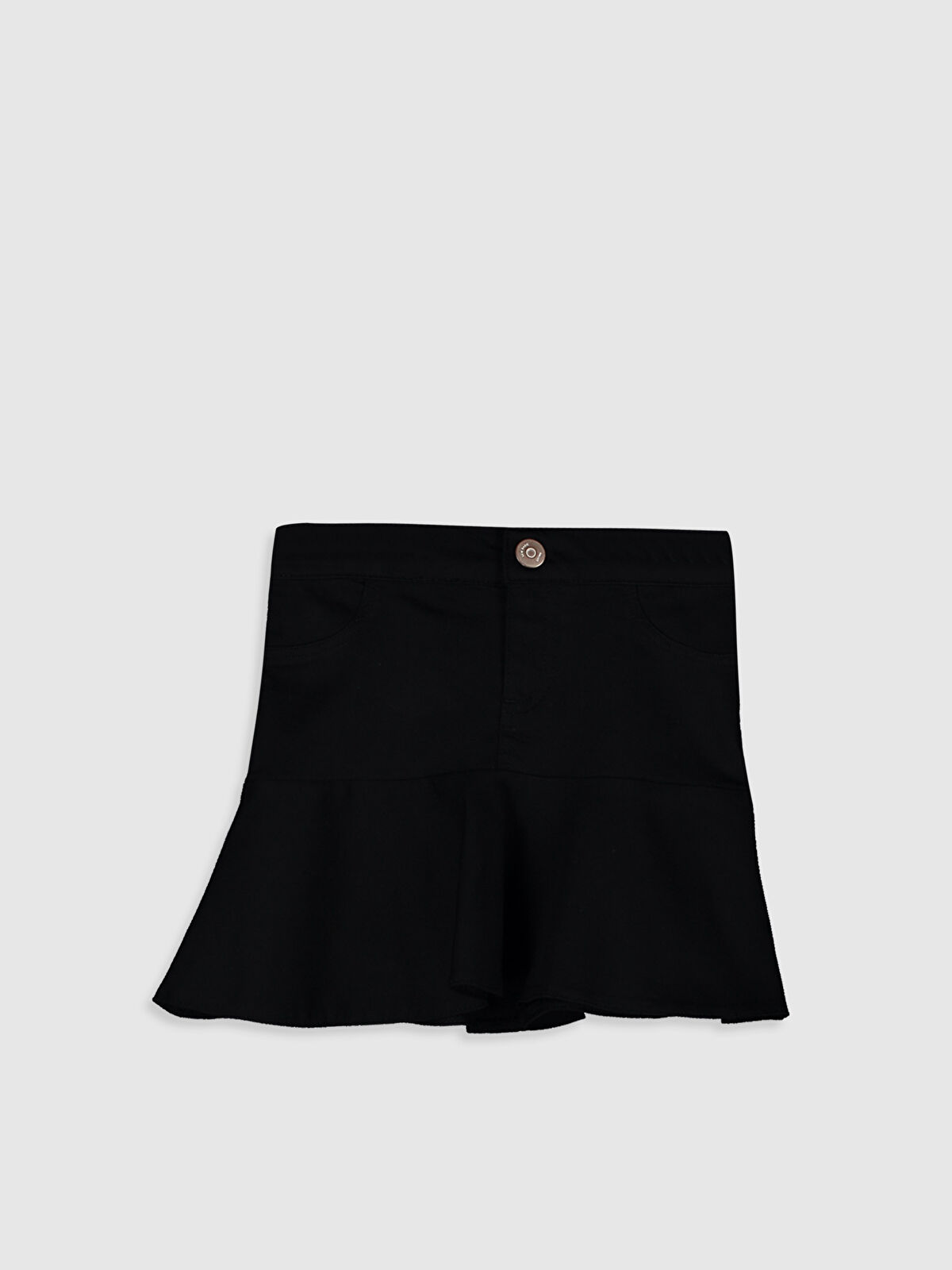 Basic Volan Detaylı Gabardin Kız Çocuk