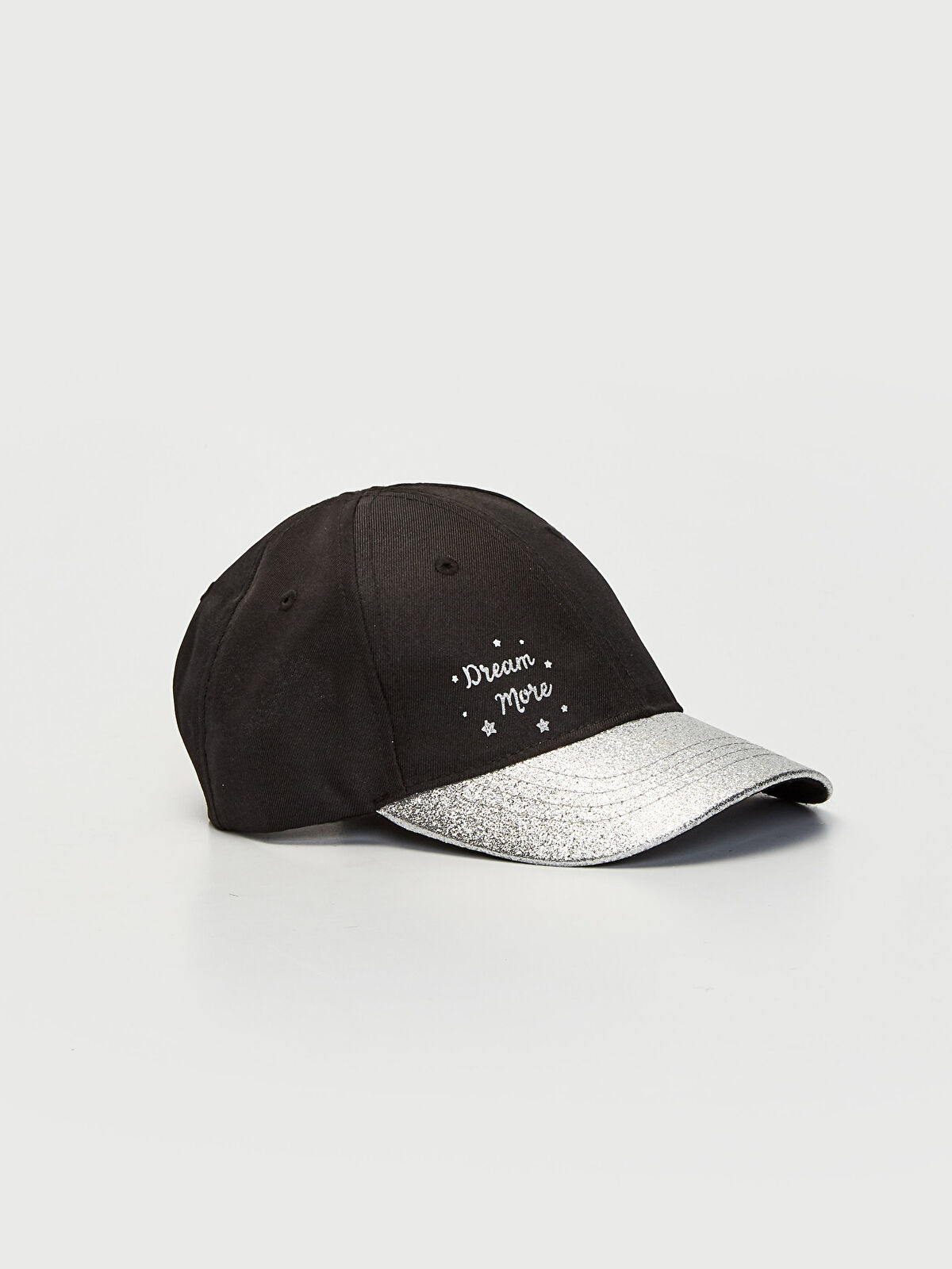 Slogan Baskılı Simli Kız Çocuk Şapka Slogan Baskılı Simli Kız Çocuk Şapka