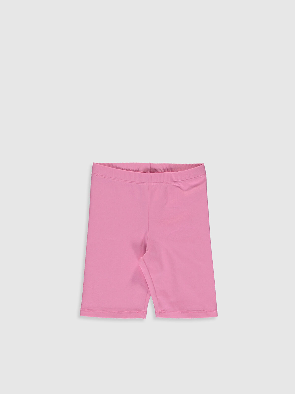 Beli Lastikli Basic Pamuklu Kız Çocuk Kısa Tayt