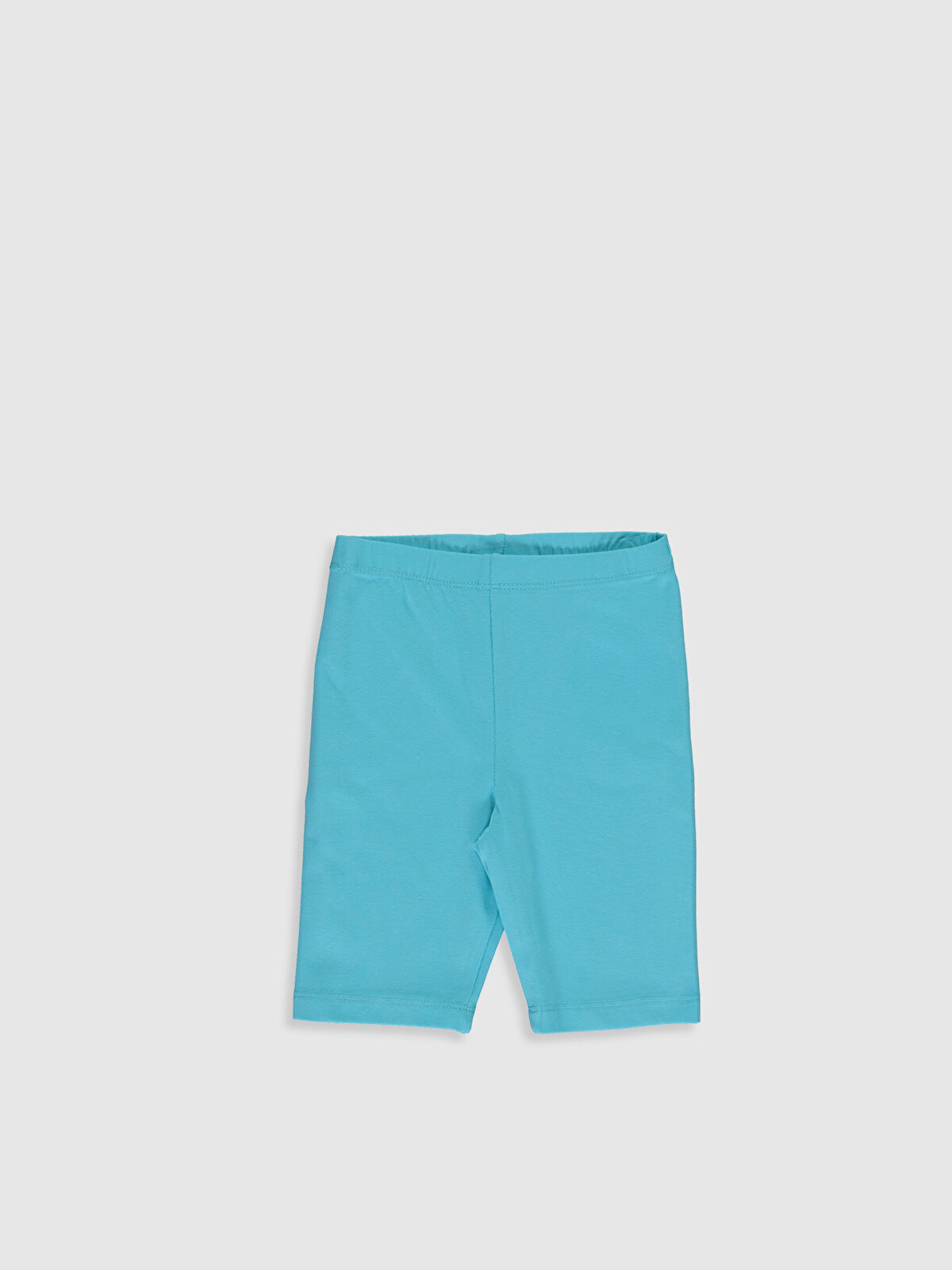 Beli Lastikli Basic Pamuklu Kız Çocuk Kısa Tayt