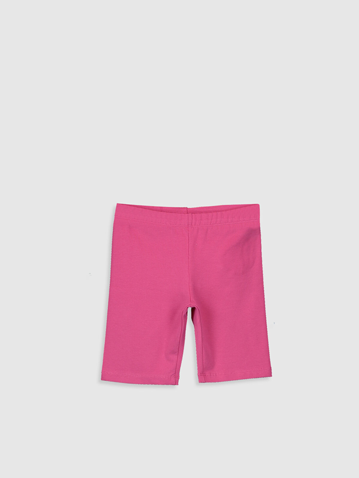 Beli Lastikli Basic Pamuklu Kız Çocuk Kısa Tayt