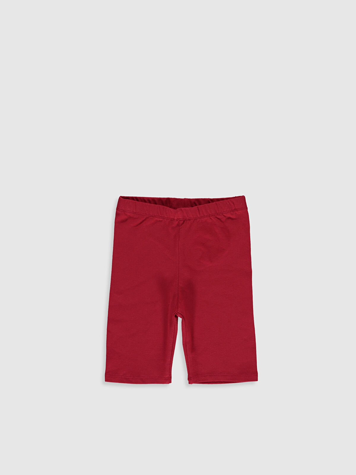 Beli Lastikli Basic Pamuklu Kız Çocuk Kısa Tayt