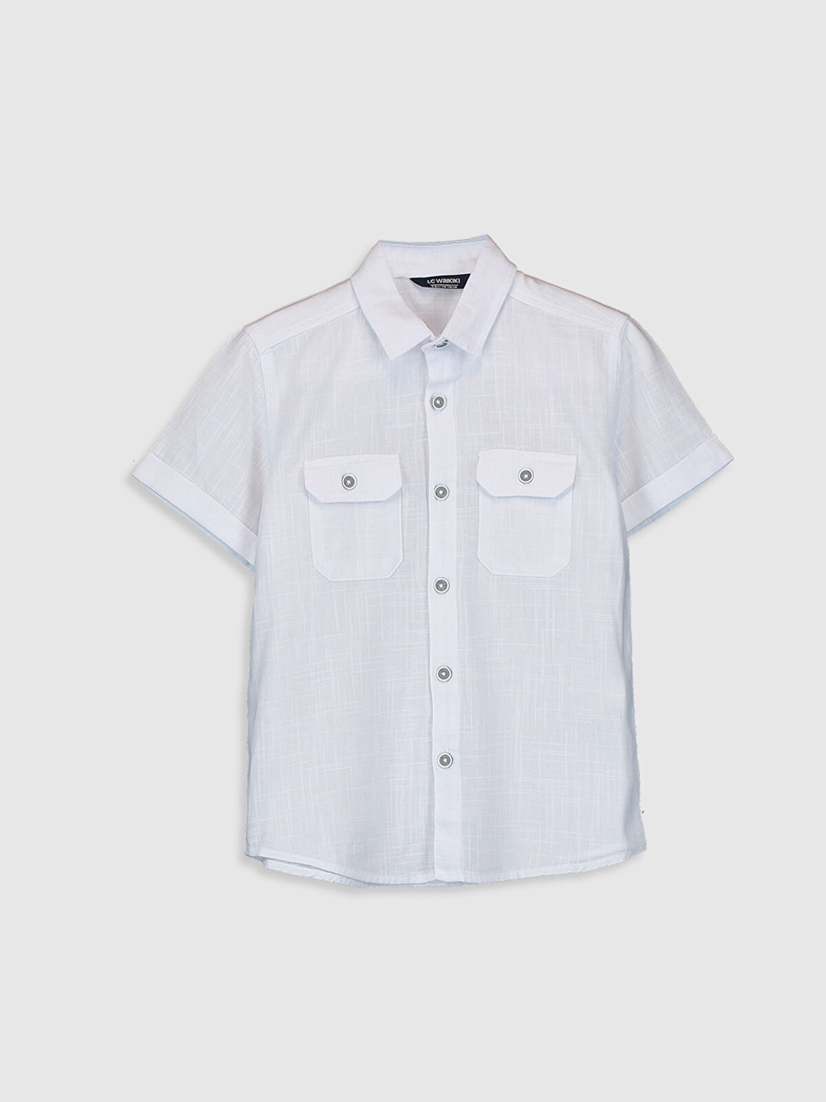 Basic Kısa Kollu  Erkek Çocuk Oxford Gömlek